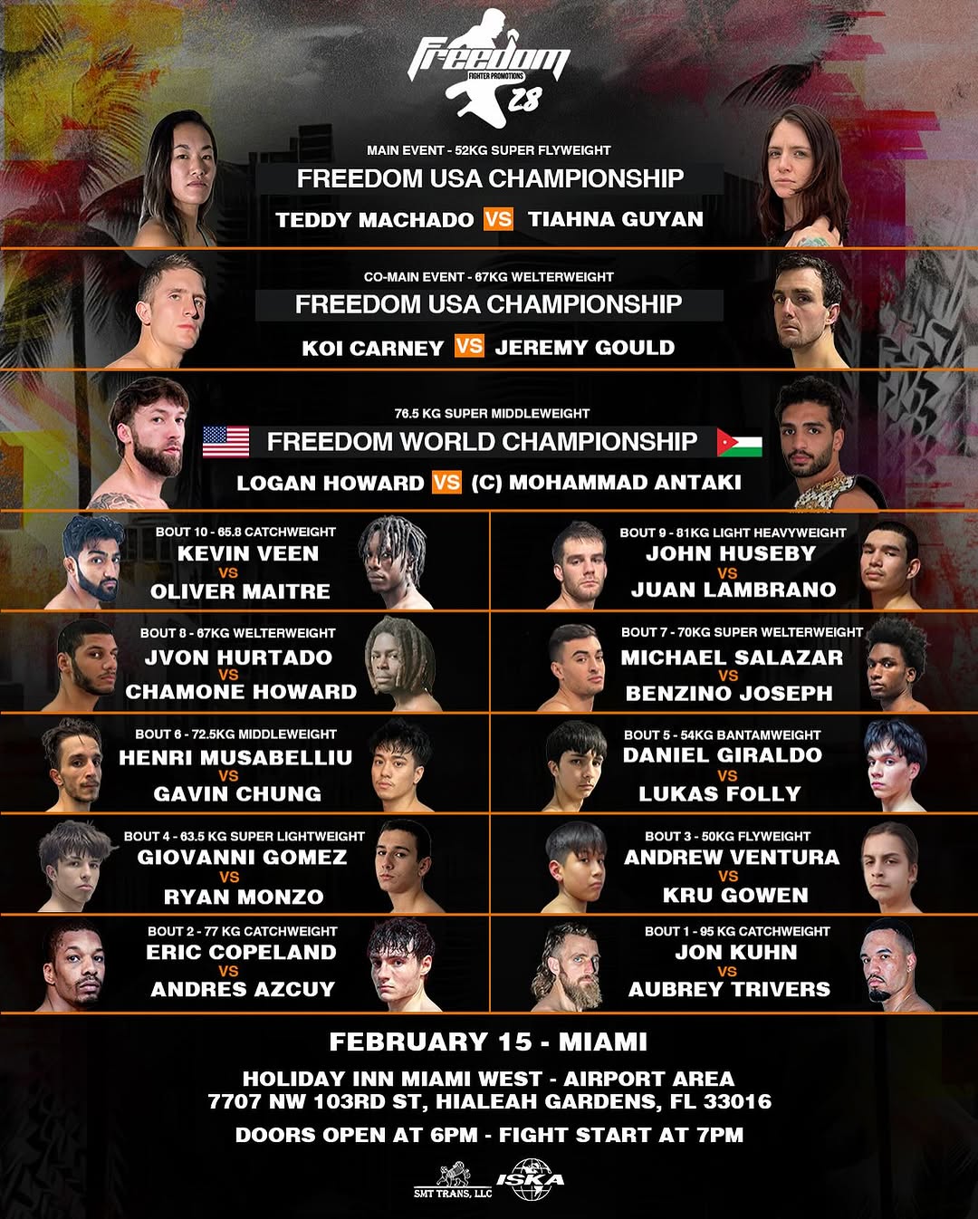 Freedom Fighter Promotions 28 Results | Muay Thai Records