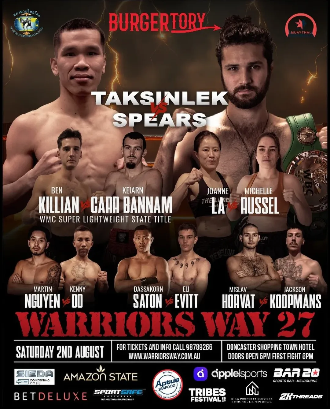 Warriors Way 27 Results | Muay Thai Records
